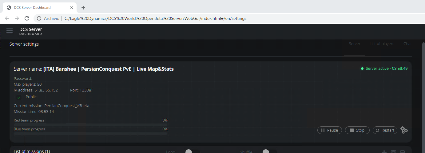 Help with DCS OB Server - Multiplayer Server Administration - ED Forums